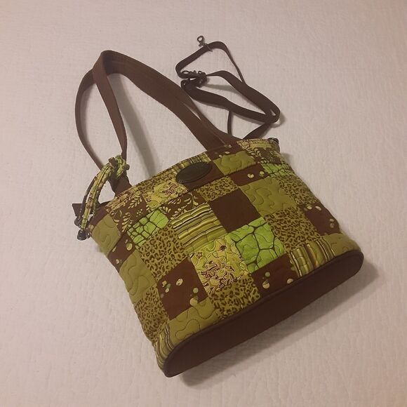 Donna Sharp | Bags | Donna Sharp Quilted Handbag Earthy Tones Perfect ...